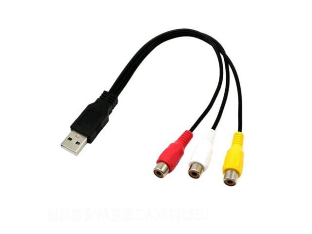 Click here for 1pc USB Male Plug To 3 RCA Female Adapter Audio Co... prices
