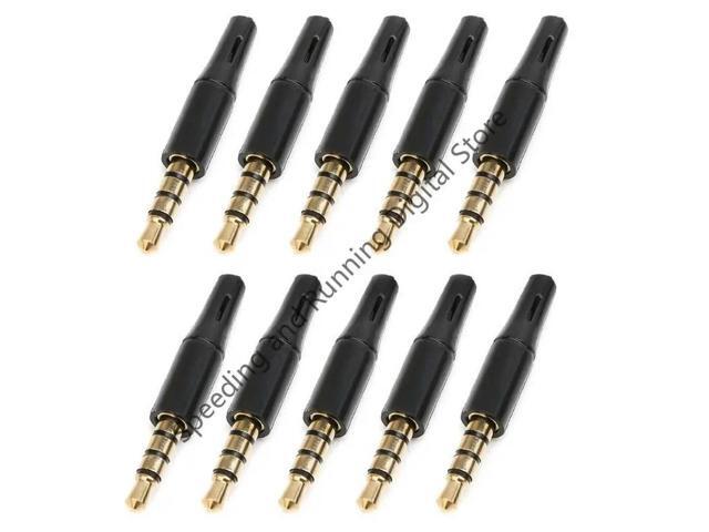 Click here for 10pcs White And Black 3.5mm Stereo Headset Plug 4... prices