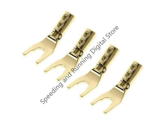 Click here for 4Pcs Gold plated Y U Shape Banana Plug Audio Speak... prices