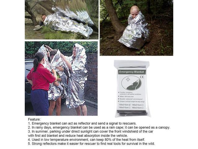 Click here for 130x210cm Gigantic Space Blanket Retain Body Heat... prices