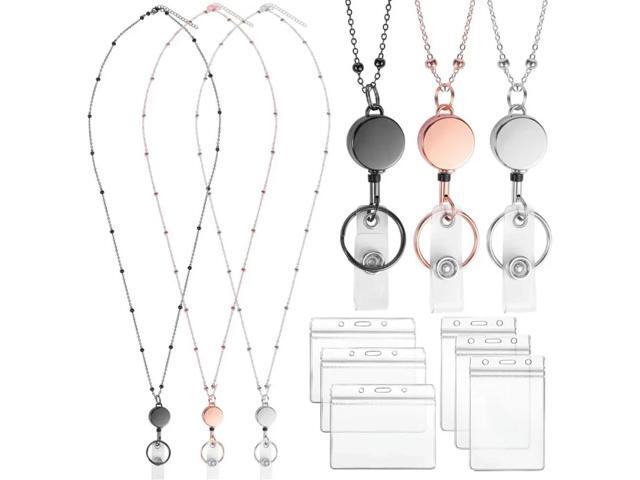 Click here for Retractable Badge Reel Lanyard ID Badge Holder Mul... prices