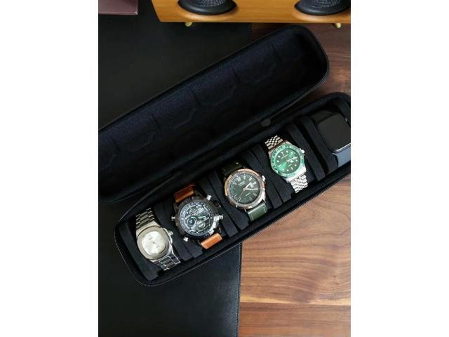 Click here for 5 Slots Watch Travel Case Roll Soft Foam Pillows H... prices