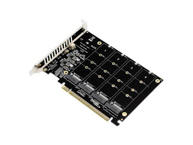 Click here for 4 Port M.2 NVME SSD To PCIE X16 Reader Expansion C... prices