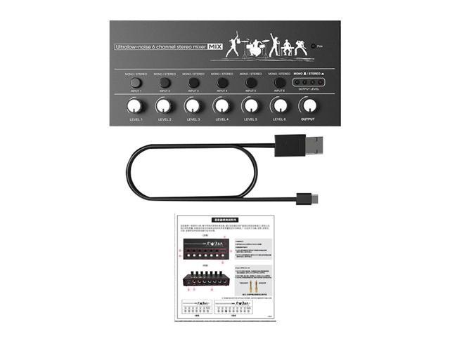 Click here for 6-Channel Mini Audio Mixer Ultra Low Noise Sound M... prices