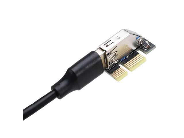 Click here for PCI-E 1X To 1X Riser Extender USB 3.0 Cable Workin... prices