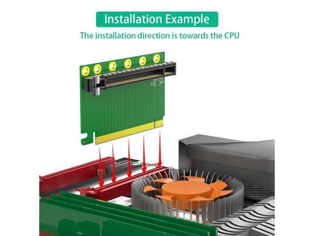 Click here for PCI-E 16X 3.0 90 Degree Reverse Male To Female Ris... prices