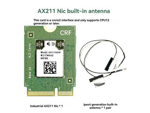 Click here for AX211NGW 6E Card+2xAntenna 2.4G & 5G & 6G M.2 CNVi... prices