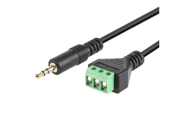 Click here for 3.5mm 3 Pole Male Plug To 3Pin AV Screw Audio Vide... prices