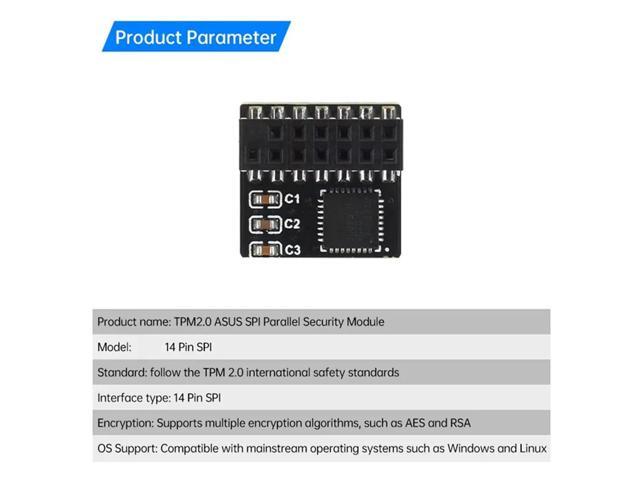 Click here for TPM 2.0 SPI Parallel Encryption Safety Module 14 P... prices
