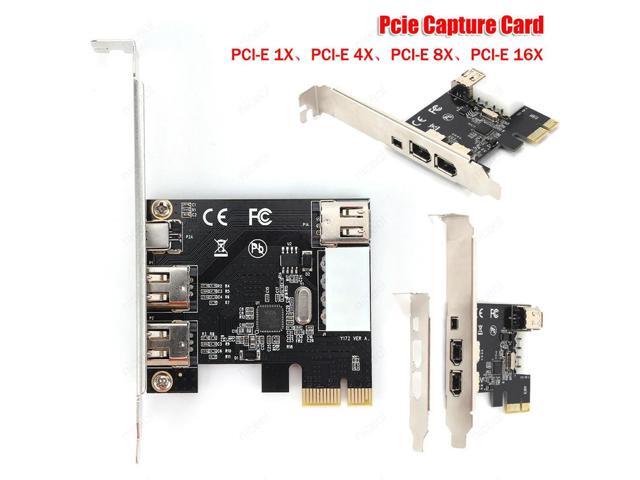 Click here for PCI-E 1X to 16X 1394 DV Video Capture Card with 6... prices