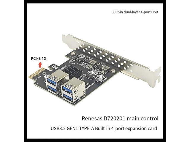 Click here for USB3.2 GEN1 PCIE Expansion Card 4 Port USB-A 5Gbps... prices