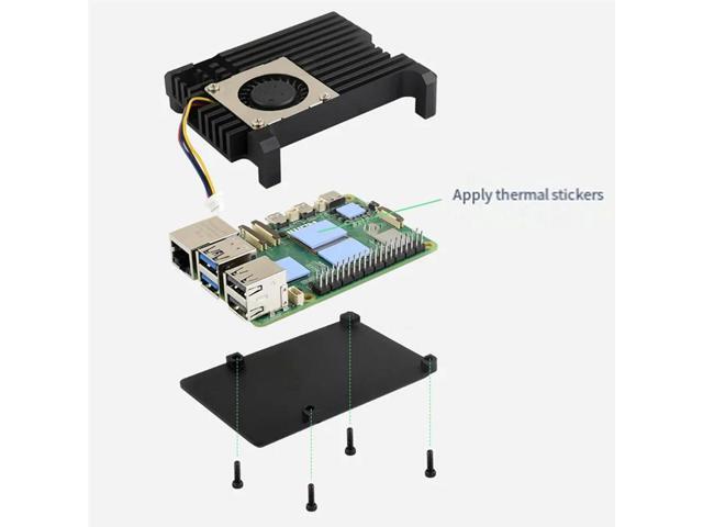Click here for For Raspberry Pi 5 Aluminum Alloy Case Set Kit Wit... prices