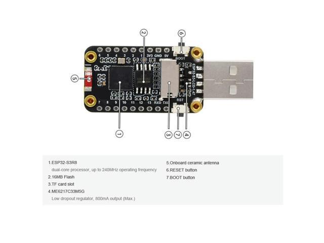 Click here for ESP32-S3 Development Board 1.47 Inch LCD Screen Di... prices