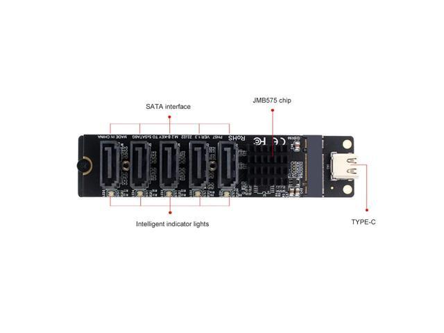 Click here for Type C to 5-Port SATA 3.0 Adapter Card 6Gbps JM575... prices