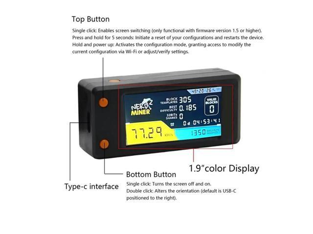 Click here for Nerdminer V2 78KH/S BTC Solo Lottery Miner With LC... prices