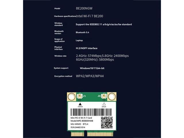 Click here for AX8774 Bluetooth 5.4 7 BE200HMW BE200 Wireless Net... prices
