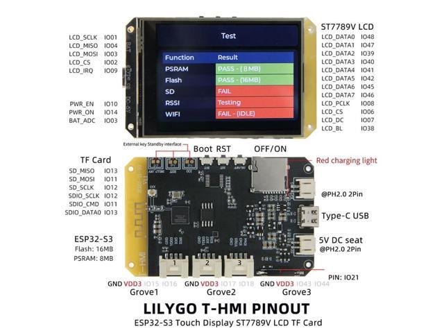 Click here for ESP32-S3 T-HMI 2.8inch Touch Display Development B... prices