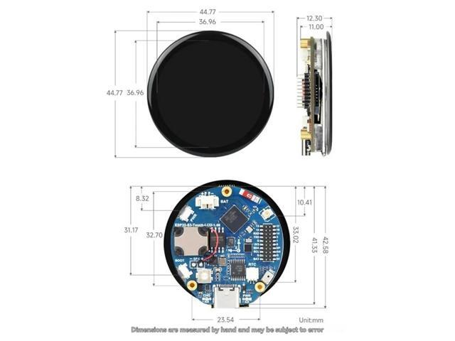 Click here for ESP32-S3 Round 1.46-Inch Colour Capacitive Touch D... prices
