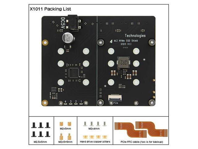 Click here for X1011 PCIE to M.2 NVME SSD Expansion Board for Ras... prices