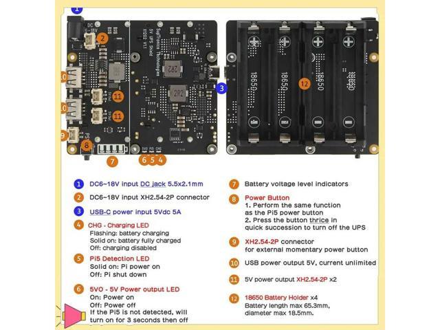 Click here for UPS For Raspberry Pi 5 UPS Power Management Board... prices