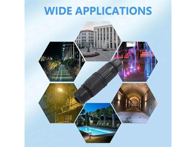 Click here for Outdoor 2 Way Electrical Cable Connector IP68 Wate... prices