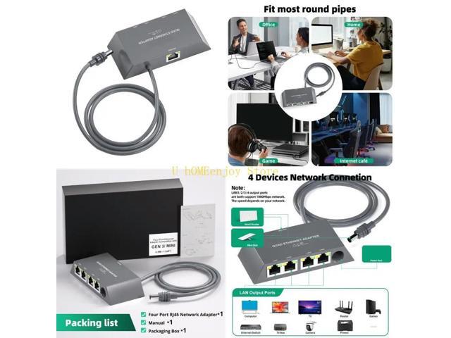 Click here for 4 Port Gigabit Ethernet Splitter Adapter For Gen3/... prices