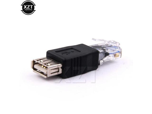 Click here for 1pcs Crystal Head RJ45 Male to USB 2.0 AF A Female... prices
