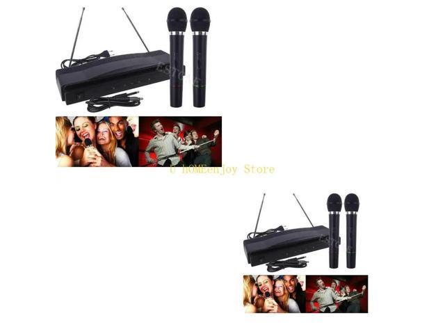 Click here for Wireless Microphone System Dual Handheld 2 x Mic C... prices
