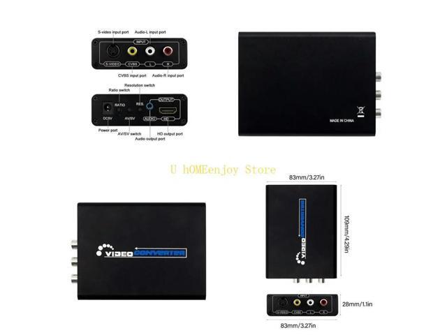 Click here for AV S-Video CVBS Sound Video Converters to HDTV 3.5... prices
