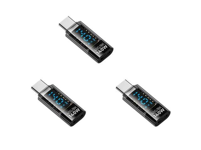 Click here for 3X USB C Adapter LED Wattage Display 140W 40Gbps U... prices