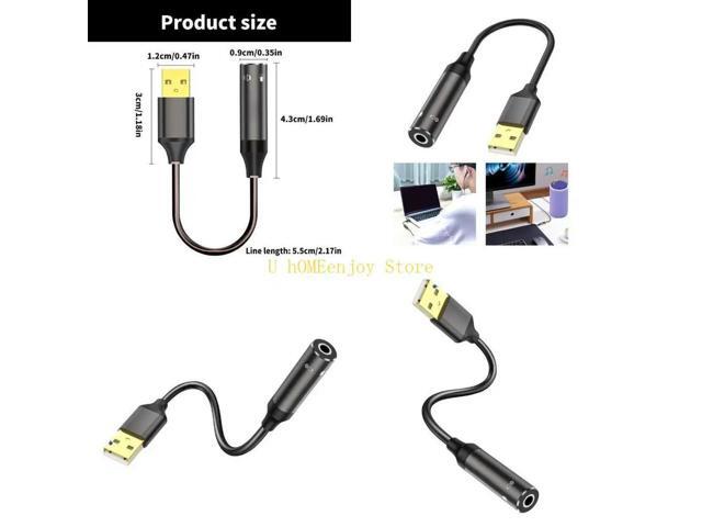 Click here for USB to 3.5mm Adapter Sound Card for Laptops and De... prices