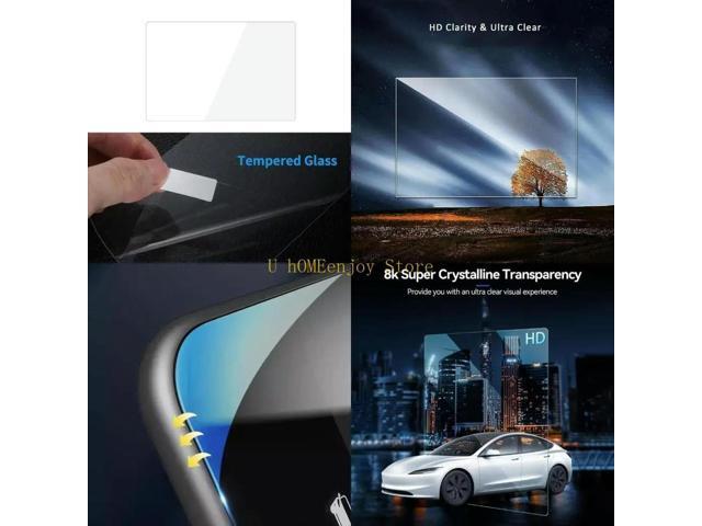 Click here for 8inch Clear Rear AC Screen Protectors AntiFingerpr... prices