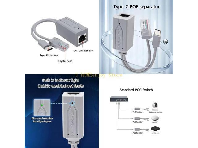 Click here for IEEE802.3af PoE Splitter USB C 48V To 5V2.4A For N... prices