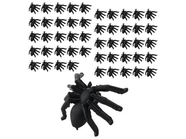 Click here for 50X Plastic Black Spider Trick Toy Halloween Haunt... prices