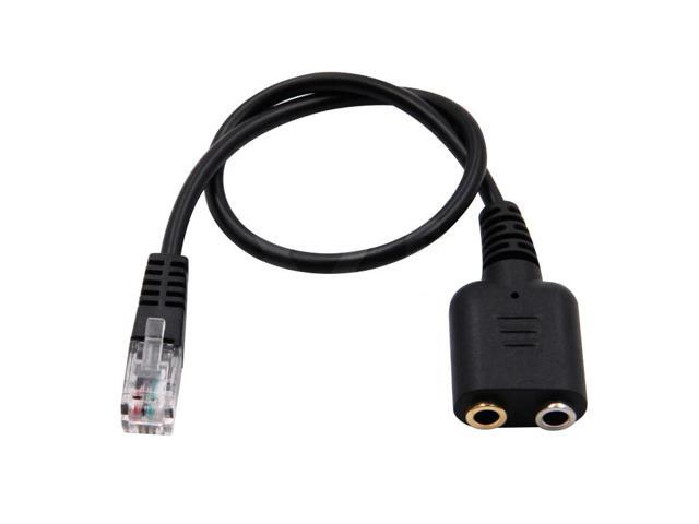 Click here for 25cm Dual 3.5mm Audio Jack Female to Male RJ9 Plug... prices