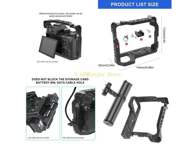 Click here for 1 Set Camera Cage for A7S3 A9 With Carbon Fiber Ha... prices