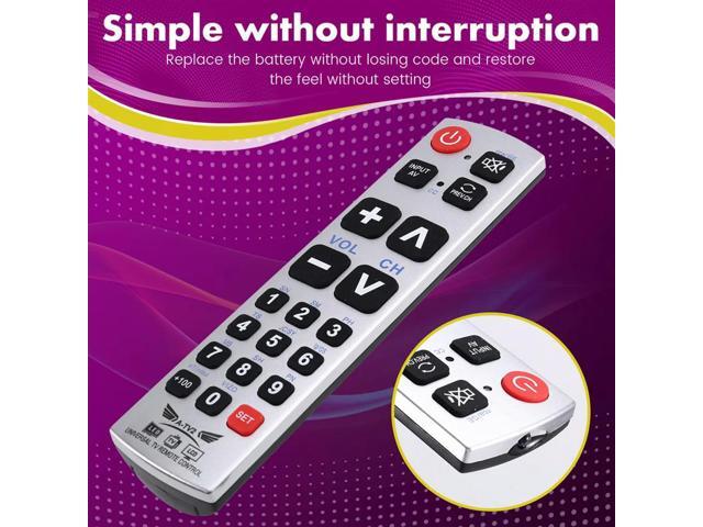 Click here for A-TV2 Big Button Universal TV Remote Control For G... prices