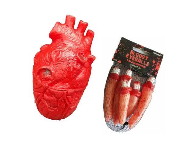Click here for Human Halloween Decorations Trick Fake Heart Finge... prices
