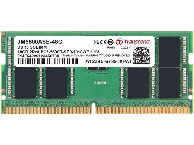 Click here for Transcend 48GB DDR5 5600 SO-DIMM 2Rx8 1.1V  RAM  N... prices