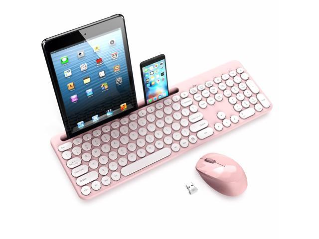 Click here for LeadsaiL Pink Wireless Keyboard and Mouse Combo  F... prices