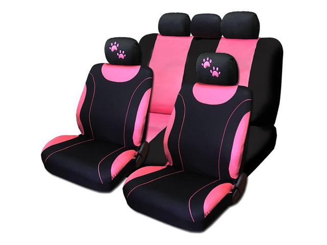 Click here for Yupbizauto Pink & Black Auto Car Seat Covers Full... prices