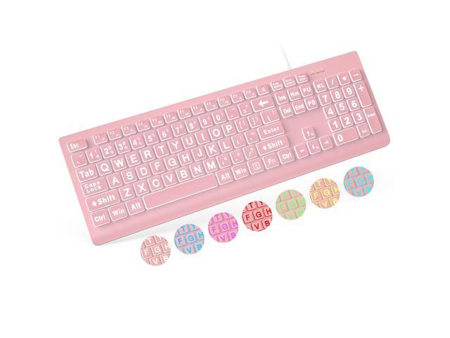 Click here for SABLUTE Large Print Backlit Keyboard  Wired USB Li... prices