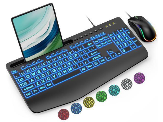 Click here for SABLUTE Keyboard and Mouse Combo Wired  Large Prin... prices