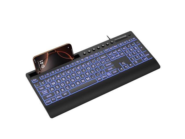 Click here for SABLUTE Large Print Backlit Keyboard  USB Wired Co... prices