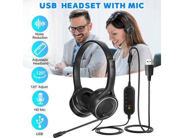 Click here for Adjustable USB Wired Headset Stereo Headphones wit... prices