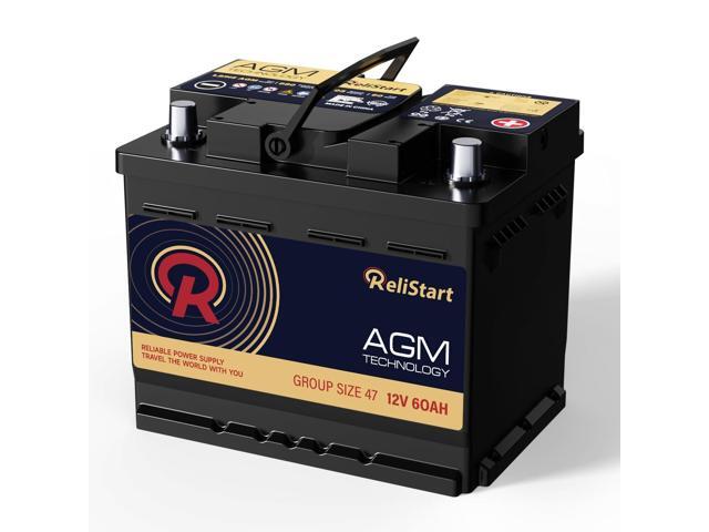 Click here for Relistart 12v 60Ah AGM Battery BCI Group 47 Car Au... prices