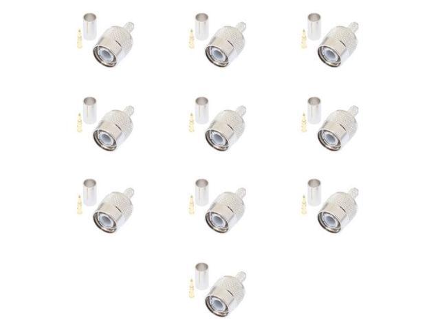 Click here for Lumenzi TNC Male Crimp Connector for RG58  RG141 &... prices