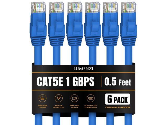 Click here for Lumenzi Cat 5e Ethernet Cable 0.5 FT in Blue 6 Pac... prices