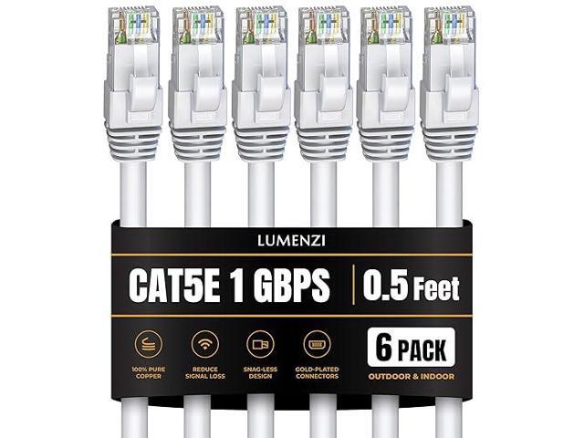 Click here for Lumenzi Cat 5e Ethernet Cable 0.5 FT in White 6 Pa... prices