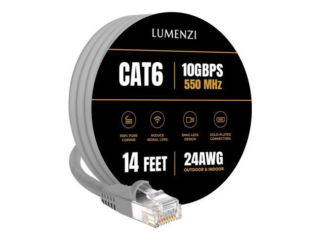 Click here for Lumenzi Cat 6 Ethernet Cable 14 FT in Grey 10 Gbps... prices